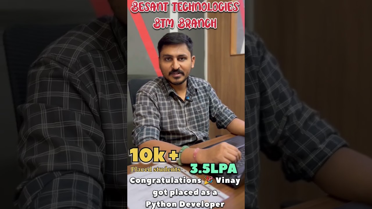 Success of Python Developer #trend #jobs #developer #raaya #d50 #besanttechnologies #python #btm