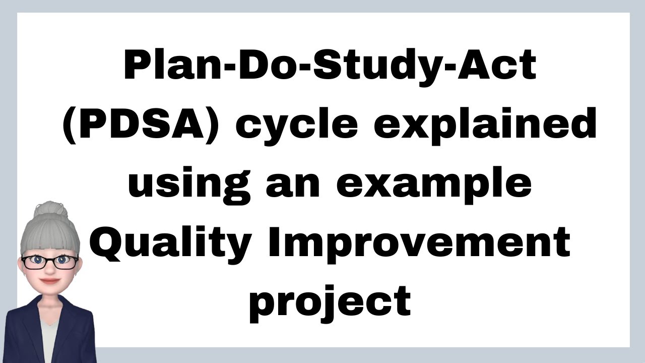 Plan-Do-Study-Act (PDSA) cycle explained using an example quality improvement project