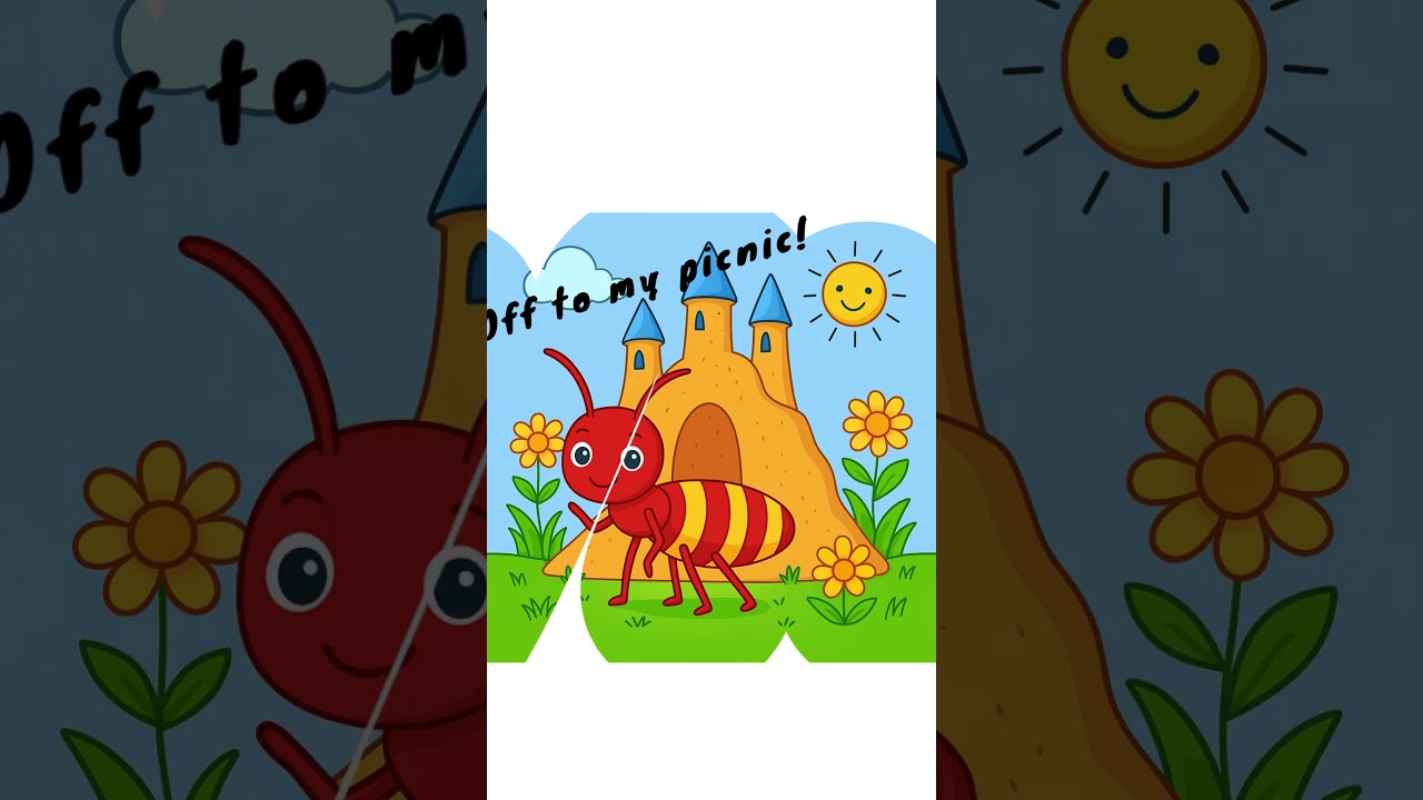 Funny Ant Animation 🐜 | Cute Insects Coloring Book for Toddlers | Ages 2+