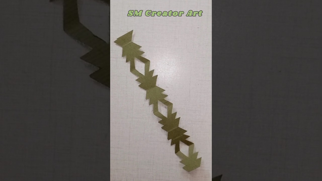 How to make paper cutting border design | কাগজের ফুল বানানো।