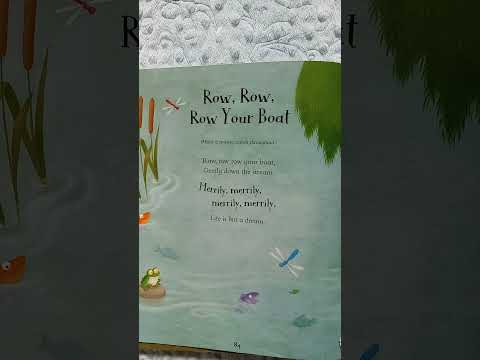 Row, Row, Row Your Boat Nursery Rhyme Learn Rhyming Words #shorts