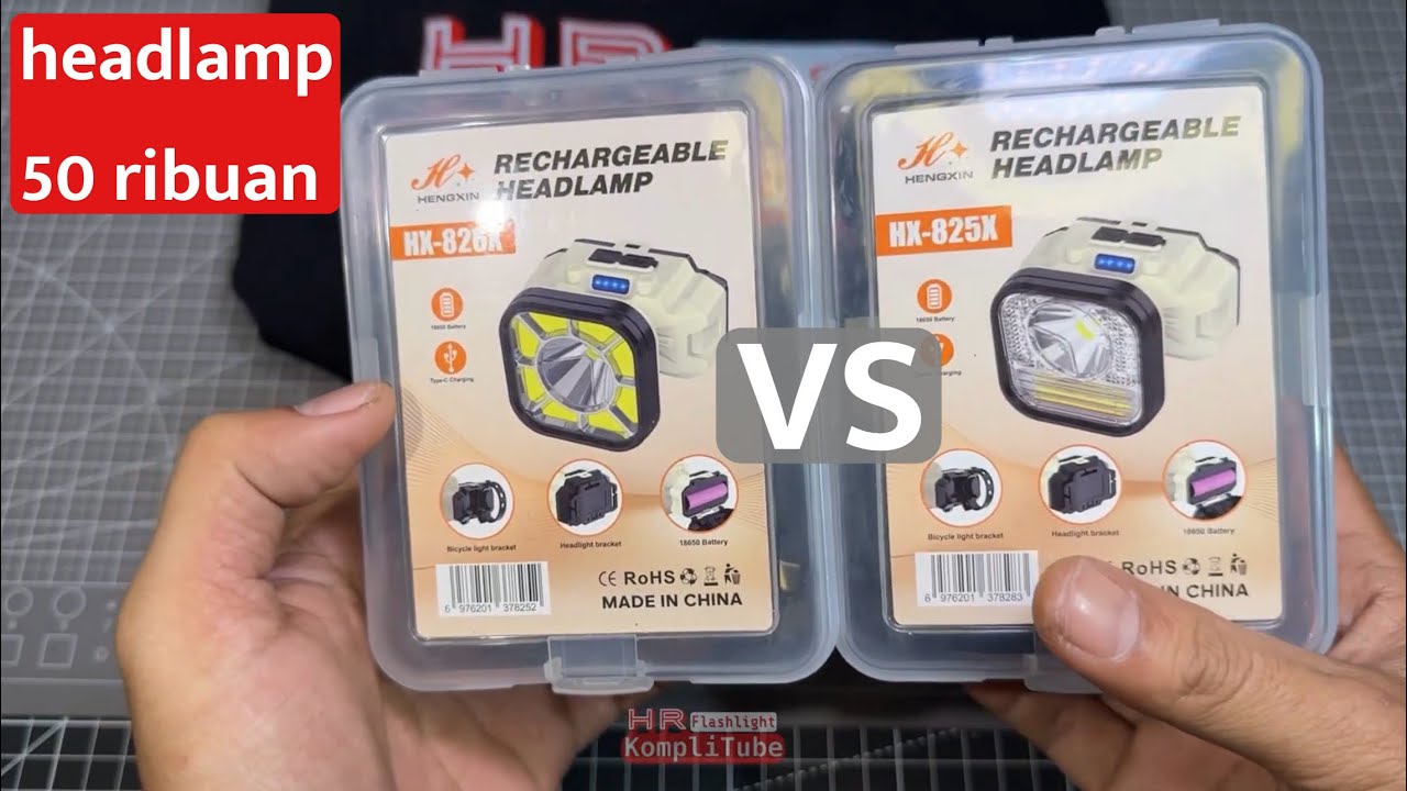 Suksestech HX-825x VS HX-826x head and bicycle flashlight