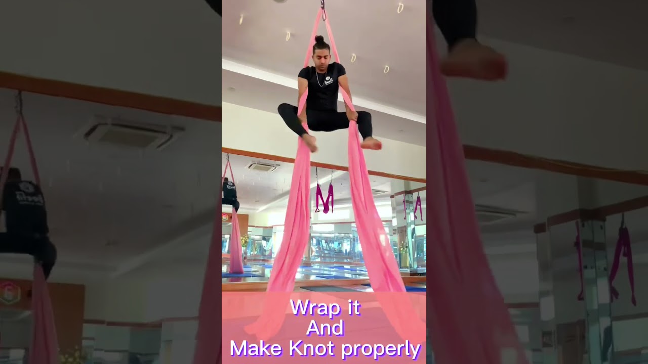 Front split tutorial in 10second⏱️| Aerial Silk Tutorial Shorts #shorts #aerialsilks #tutorial