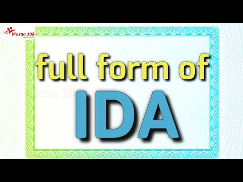 full form of IDA | IDA stands for | IDA Means | Financial & Banking | Mazaa 108 | #Mazaa108