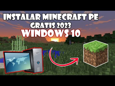 COMO INSTALAR MINECRAFT BEDROCK PARA WINDOWS 10 (PC) GRATIS - 2023