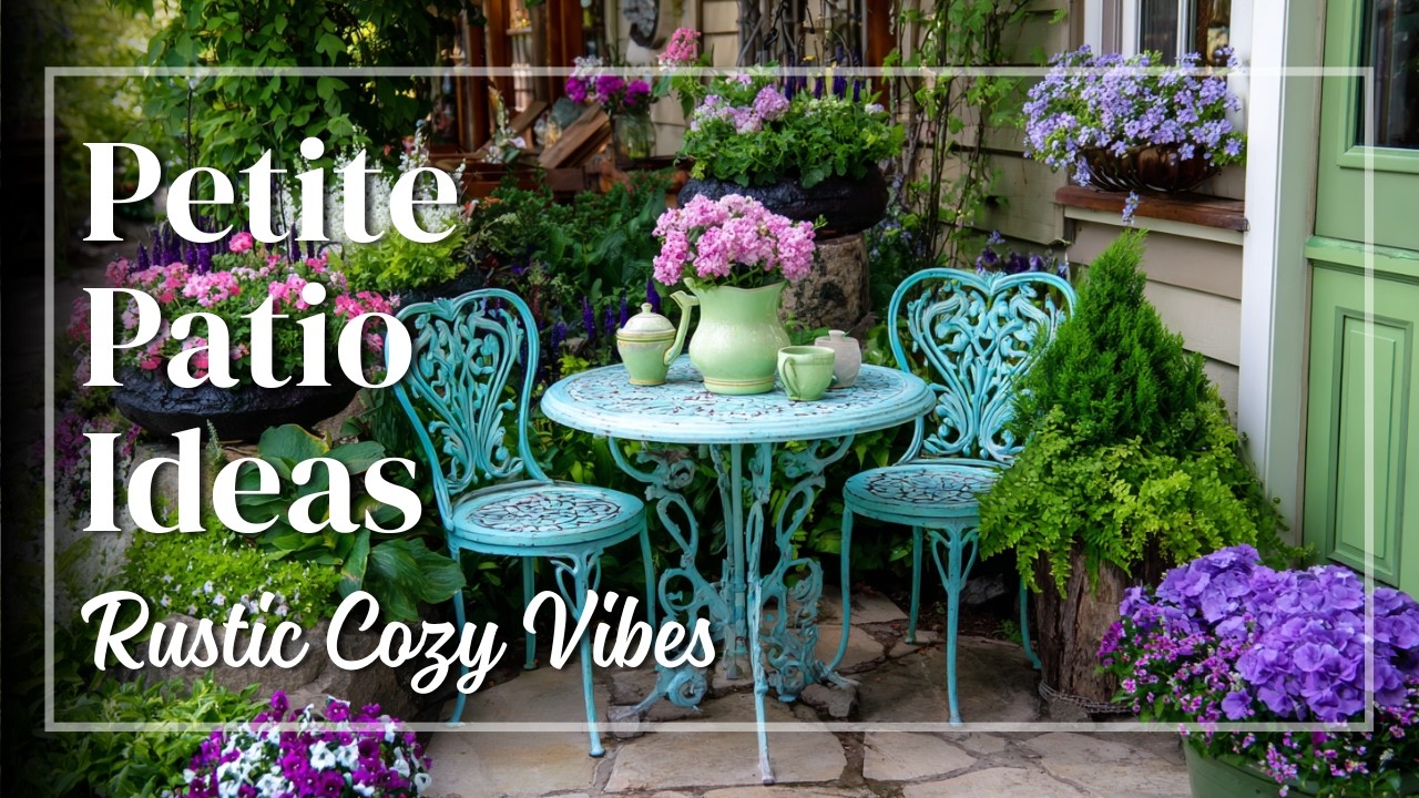 Country Garden Patio Ideas for Petite Backyards 🌸 Add Refined Warmth to Every Corner