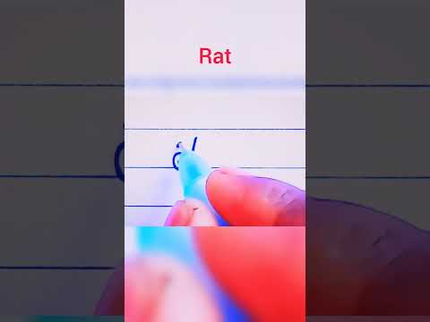 How to write the word Rat in cursive || Calligraphy writing || Hand Writing
