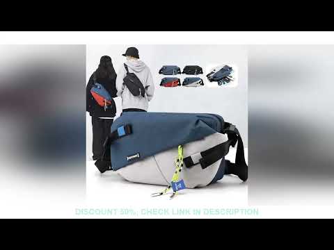 High Quality Nylon Panelled Waist Packs 2025 New Brand Unisex Chest Pack Casual Outdoor Travel Cross
