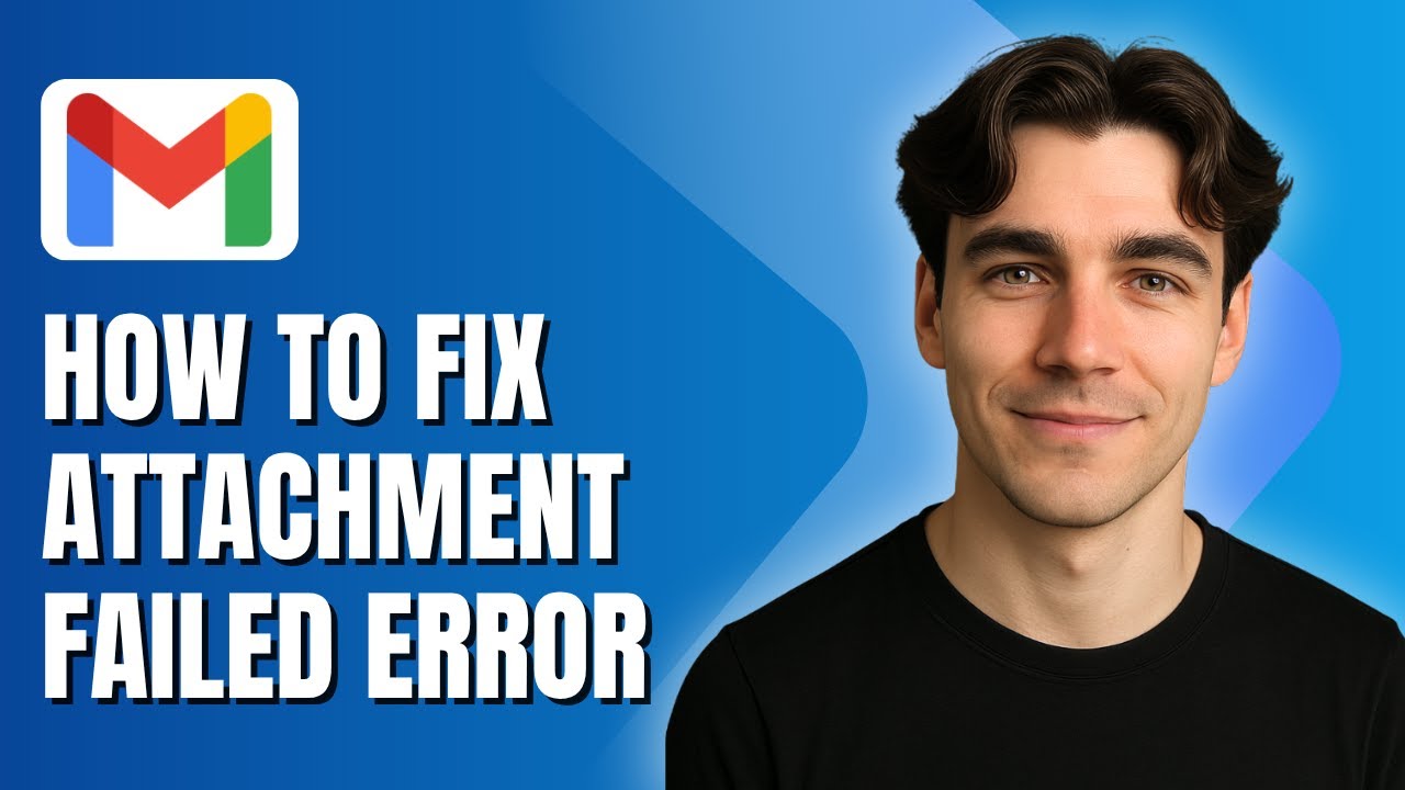 How to Fix a Gmail Attachment Failed Error (Tutorial 2025)