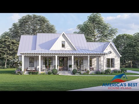 MODERN FARMHOUSE PLAN 4534-00072 WITH INTERIOR