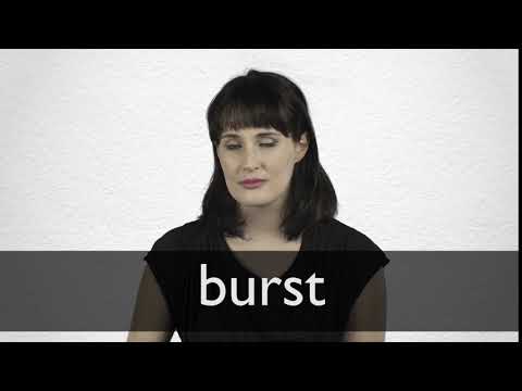 How to pronounce BURST in British English