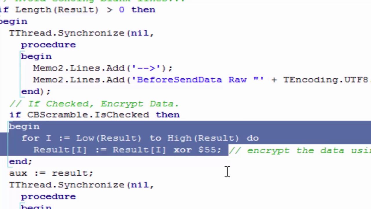 Encrypt and Decrypt AppTethering Data in Delphi