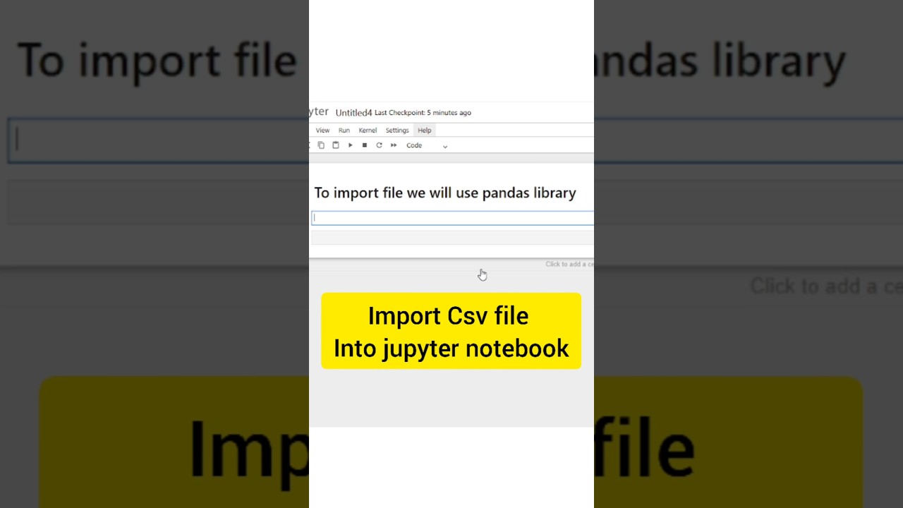 Import CSV to jupyter Notebook in seconds | Python Tutorial.   #dataanalysis