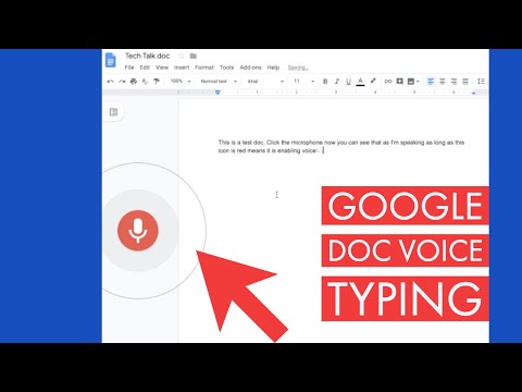Use Voice Recognition in Google Docs: Voice Typing