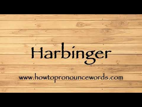 How To Pronounce Harbinger ? How To say Harbinger New Video