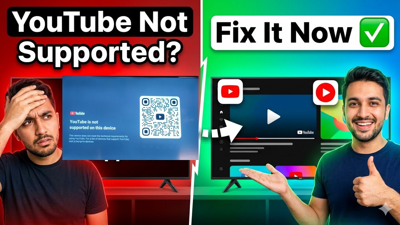 How to fix YouTube is Not supported on this device android tv | smart tv | tv box | projector Sony 