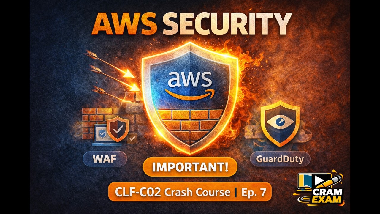 WS Security Services Overview (Shield, WAF, GuardDuty) | CLF-C02 Ep. 7