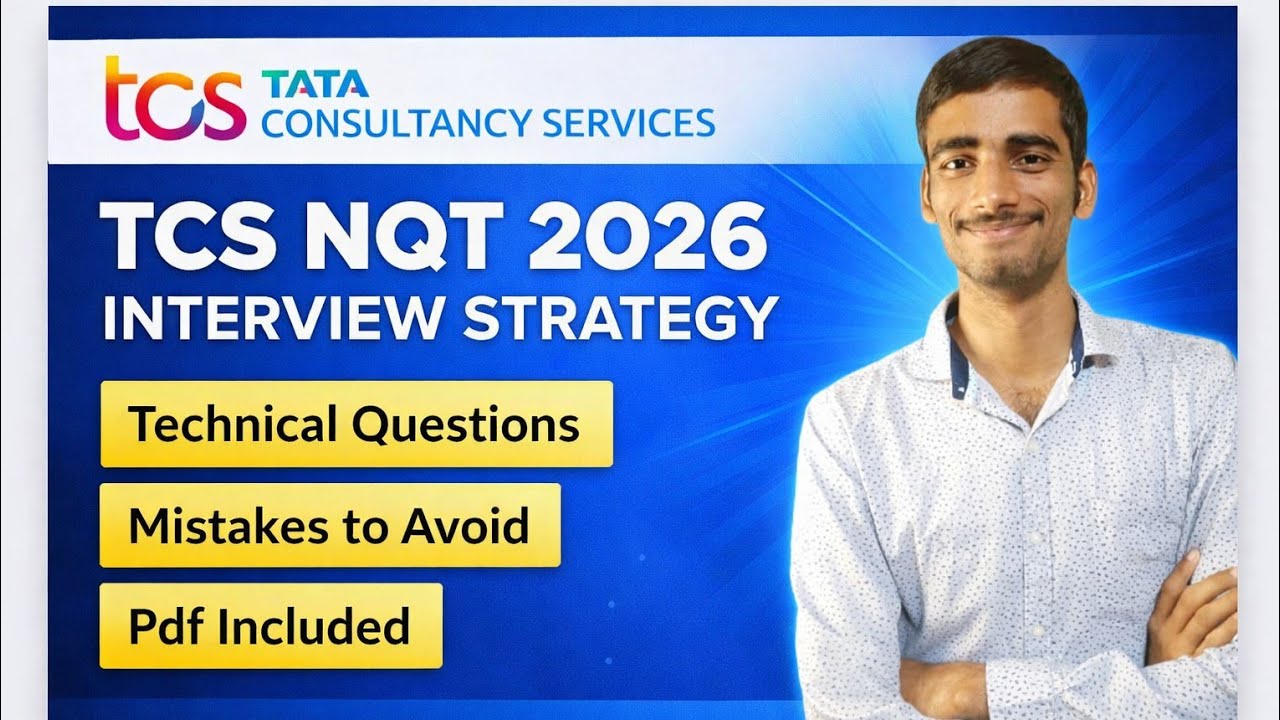 TCS NQT 2026 Interview Strategy 🔥 Technical Questions | Mistakes to Avoid + PDF