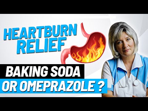 Can I relieve heartburn with baking soda instead of omeprazole (Prilosec / Losec)?