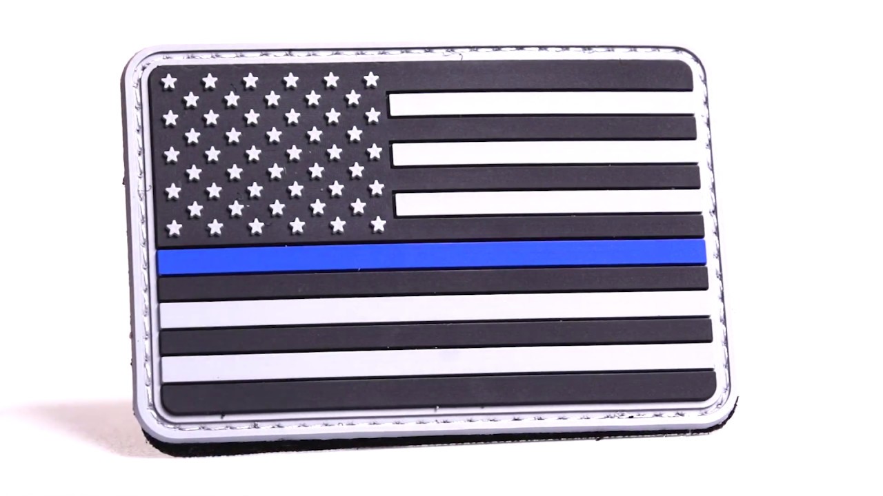 Thin Blue Line PVC Patch