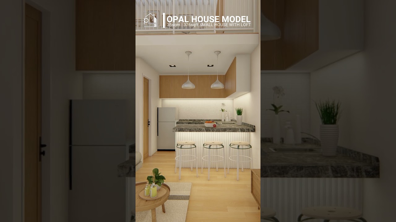 35sqm SMALL HOUSE WITH LOFT #minihome #lofthouse #microhouse #budgethomes #smallhome