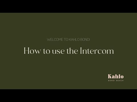 How to use the Intercom