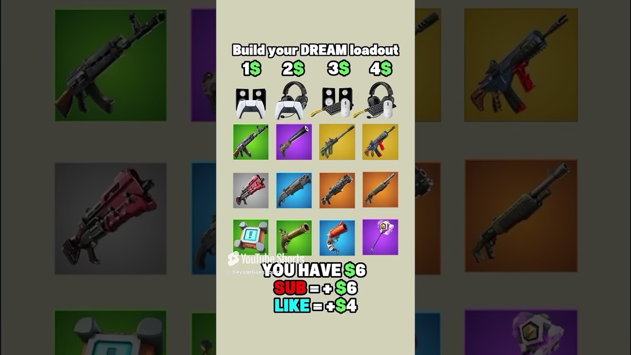 Build Your Dream Loadout #fortnite #loadout #youtube #trending #viralshort