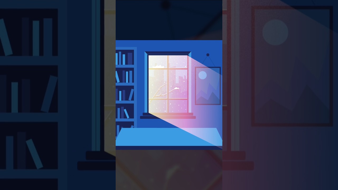 Winter Window Composition Vector Illustration Design #graphicdesign #adobeillustrator #winter