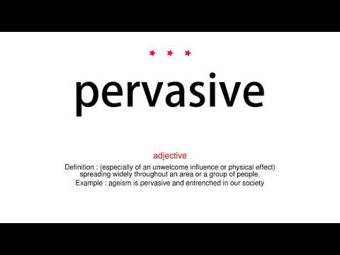 How to pronounce pervasive - Vocab Today