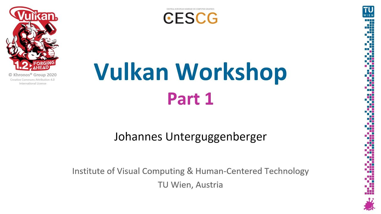 Vulkan Workshop Part 1 | Code available on GitHub