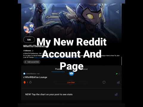 New Reddit Account And Page