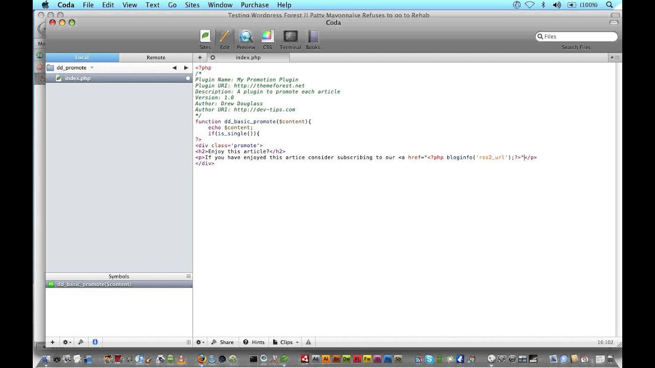 Wordpress Tutorial Trainer Part 10 -Your First Plugin