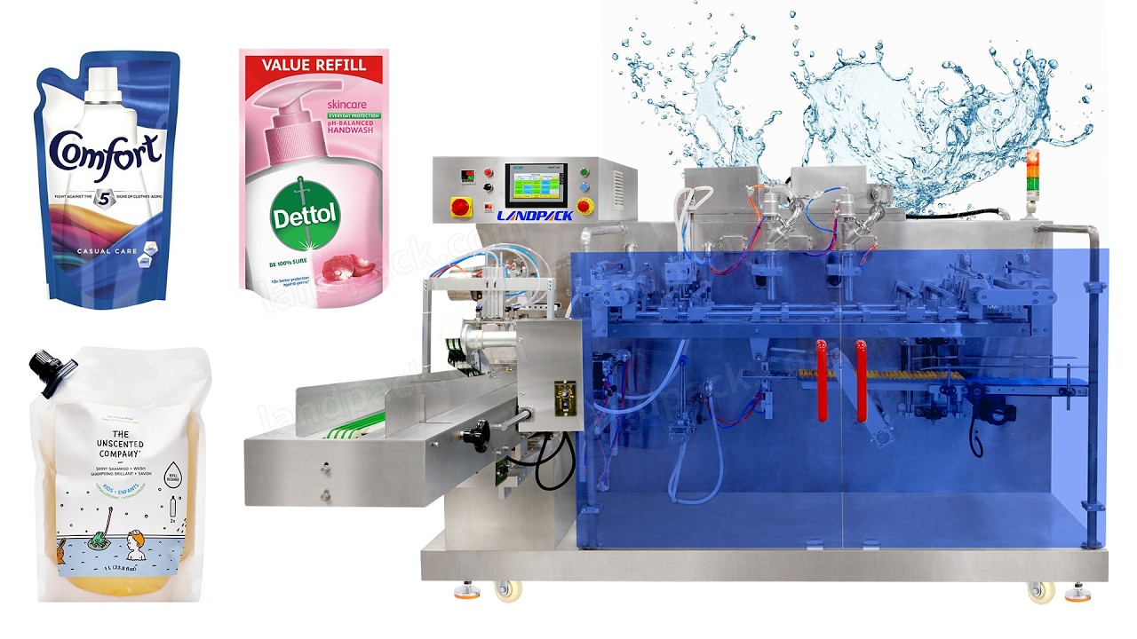 Automatic Liquid Detergent Premade Spout Pouch Packing Machine