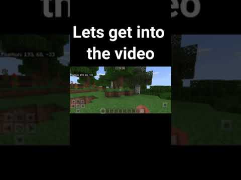 How to get a crosshair in Minecraft Pocket Edition | Minecraft tutorial #shorts