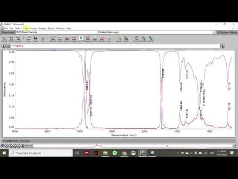 Identification of sample using FTIR