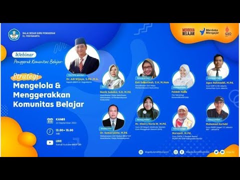 Webinar Penggerak Komunitas Belajar: Strategi Mengelola dan Menggerakkan Komunitas Belajar