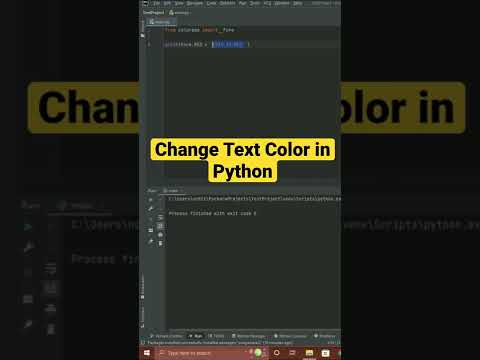 Change Text Color in Python
