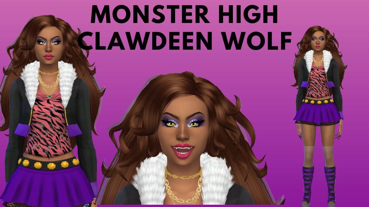 Making Clawdeen Wolf in Sims4 #sim4 #sim4cc #sim #monsterhigh #clawdeenwolf