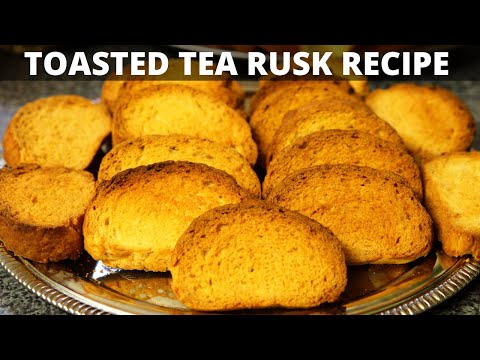 Tea Rusk Recipe – Toasted Milk Bread – Popular Tea Time Toast Biscuit ...