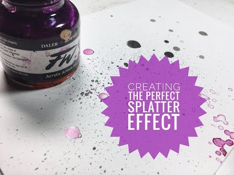 Painting Tips: Loosen up your style with splattering