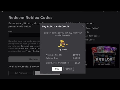 Claiming a $50 robux gift card🫢