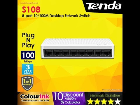 Tenda S108 8 Port Ethernet Switch