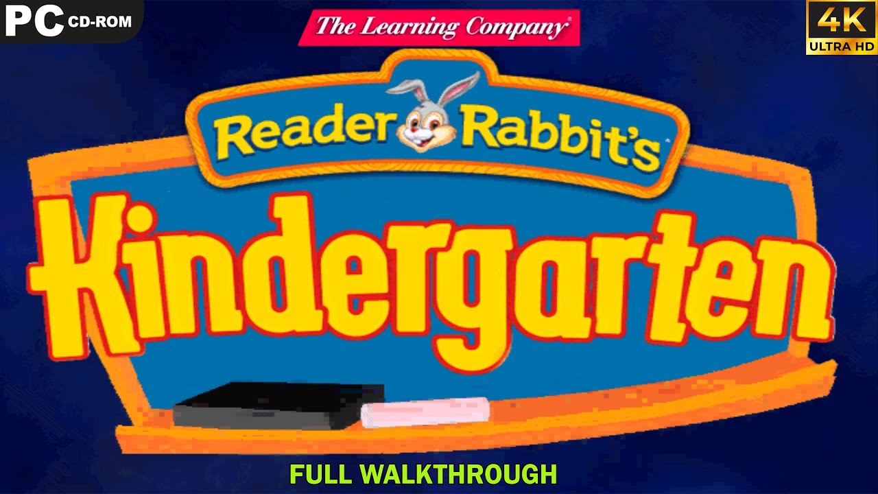 Reader Rabbit's Kindergarten [PC]  -  Full Walkthrough - 4k UHD - No commentary