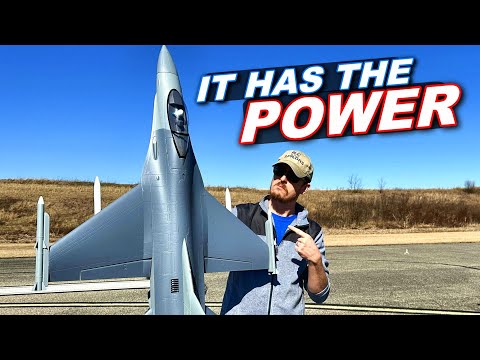100MPH FAST RC Fighter Jet!! - FMS F-16C 70mm