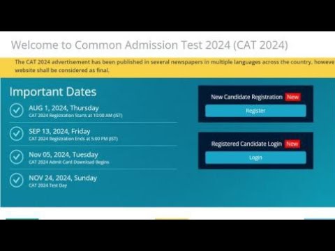 CAT 2024 Application Form (Released) LIVE Updates: IIM CAT registration link activated, fees