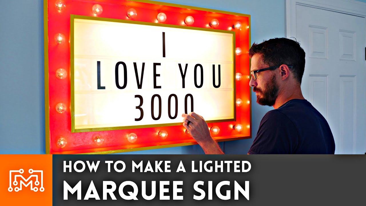 How to Make a Lighted Marquee Sign for Avengers: Endgame | I Like To Make Stuff
