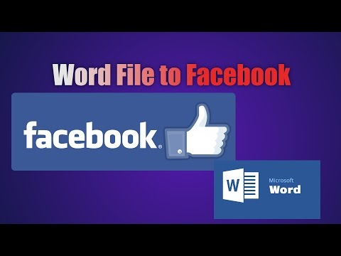 How to Upload Word Document to Facebook Easy Steps