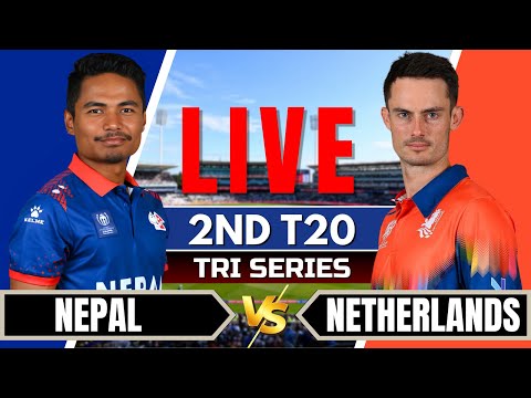 🔴Live: Netherlands vs Nepal | 2nd Match | Scotland Tri-Series 2025 | Live Score & Commentary