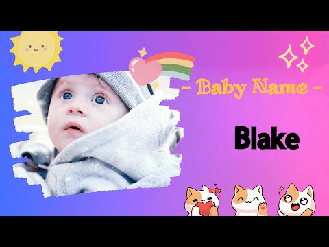 BLAKE | Blake name meaning | Boy Name Meaning | Black and white (2023)