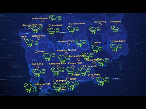Weather Forecast for Cambodia 25.08.2021